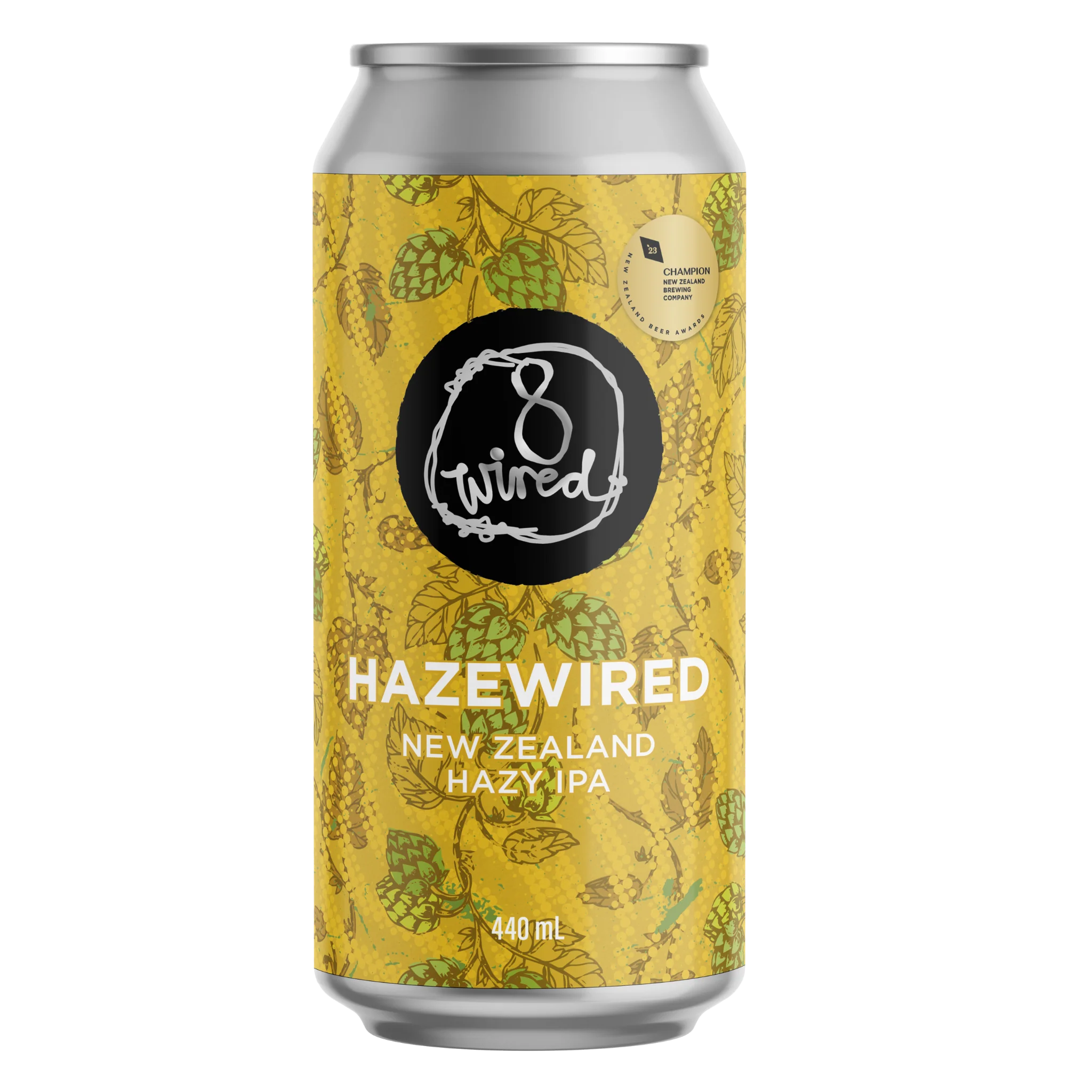 8 Wired Hazewired Hazy NZ IPA 440ml | Beer Cellar NZ