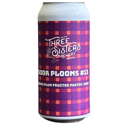 Three Sister Soor Plooms #13 Doris Plum Pastry Sour 440ml | Beer Cellar NZ