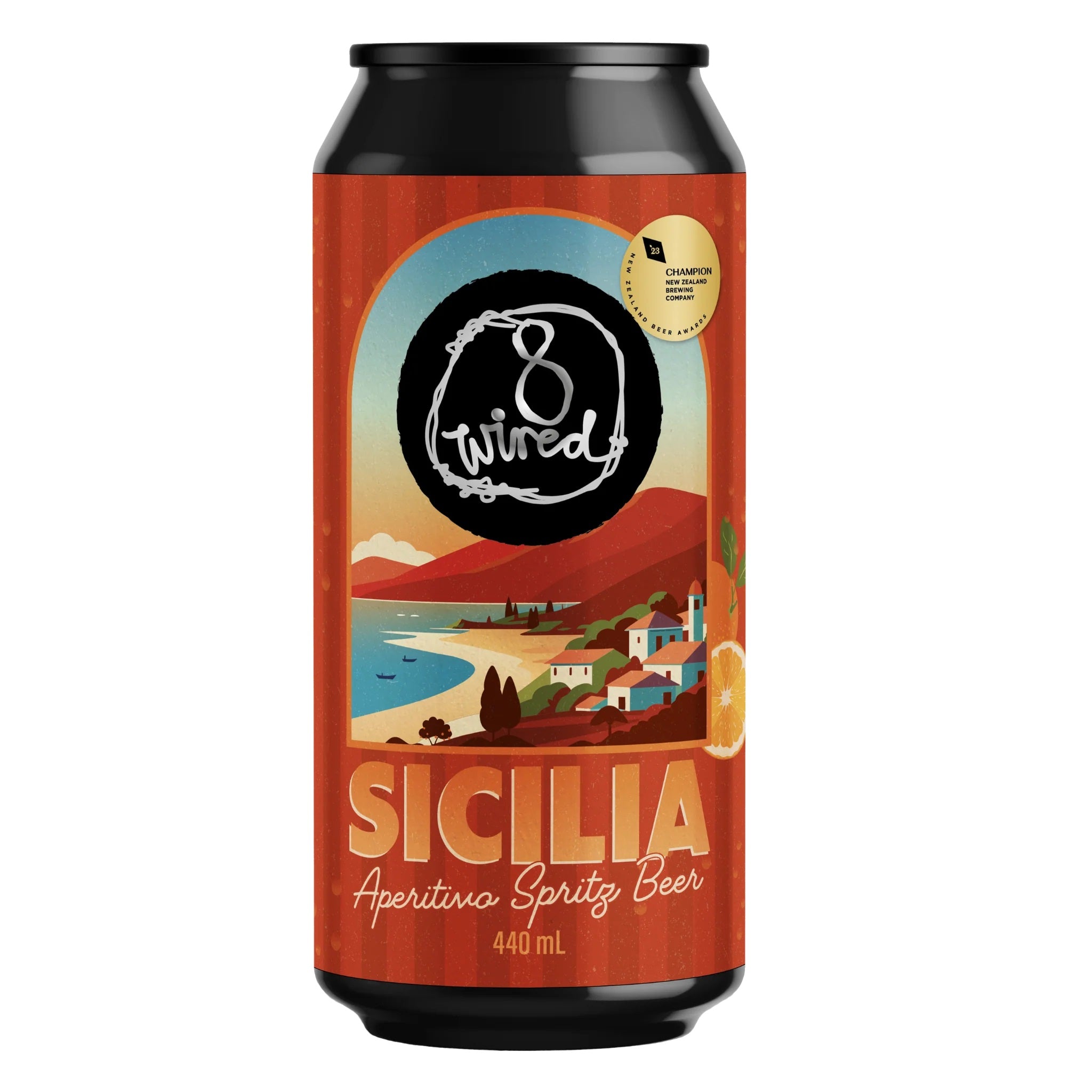 8 Wired Sicilia Apertivo Spritz Beer 440ml | Beer Cellar NZ