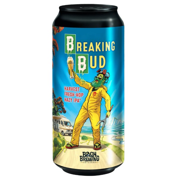 Bach Brewing Breaking Bud Fresh Hop Hazy IPA 440ml | Beer Cellar NZ