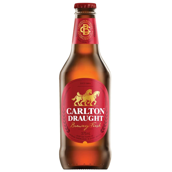 Carlton Draught 375ml Bottle BB 12/12/25 | Beer Cellar NZ