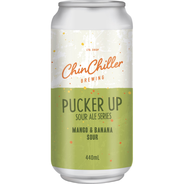 Chinchiller Pucker Up Banana & Mango Sour 440ml | Beer Cellar NZ