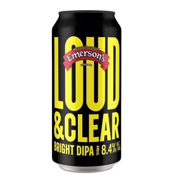 Emerson's Loud and Clear Bright Double IPA 440ml | Beer Cellar NZ