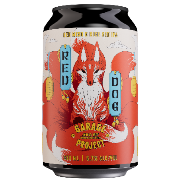Garage Project Red Dog Red Miso & Rice Red IPA 330ml | Beer Cellar NZ