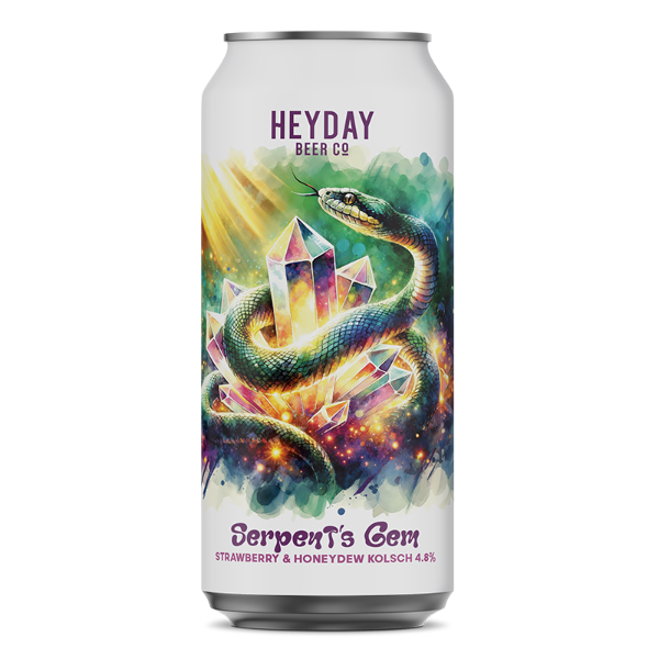 Heyday Serpent's Gem Strawberry & Honeydew Kolsch 440ml | Beer Cellar NZ