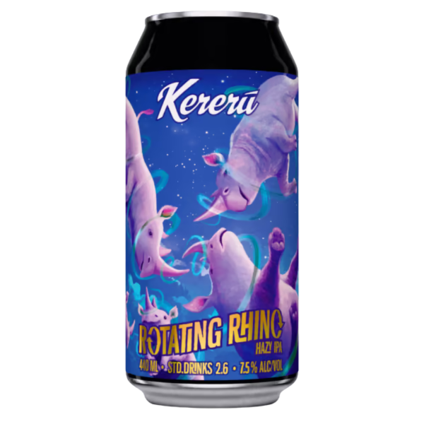 Kereru Rotating Rhino Hazy IPA 440ml | Beer Cellar NZ