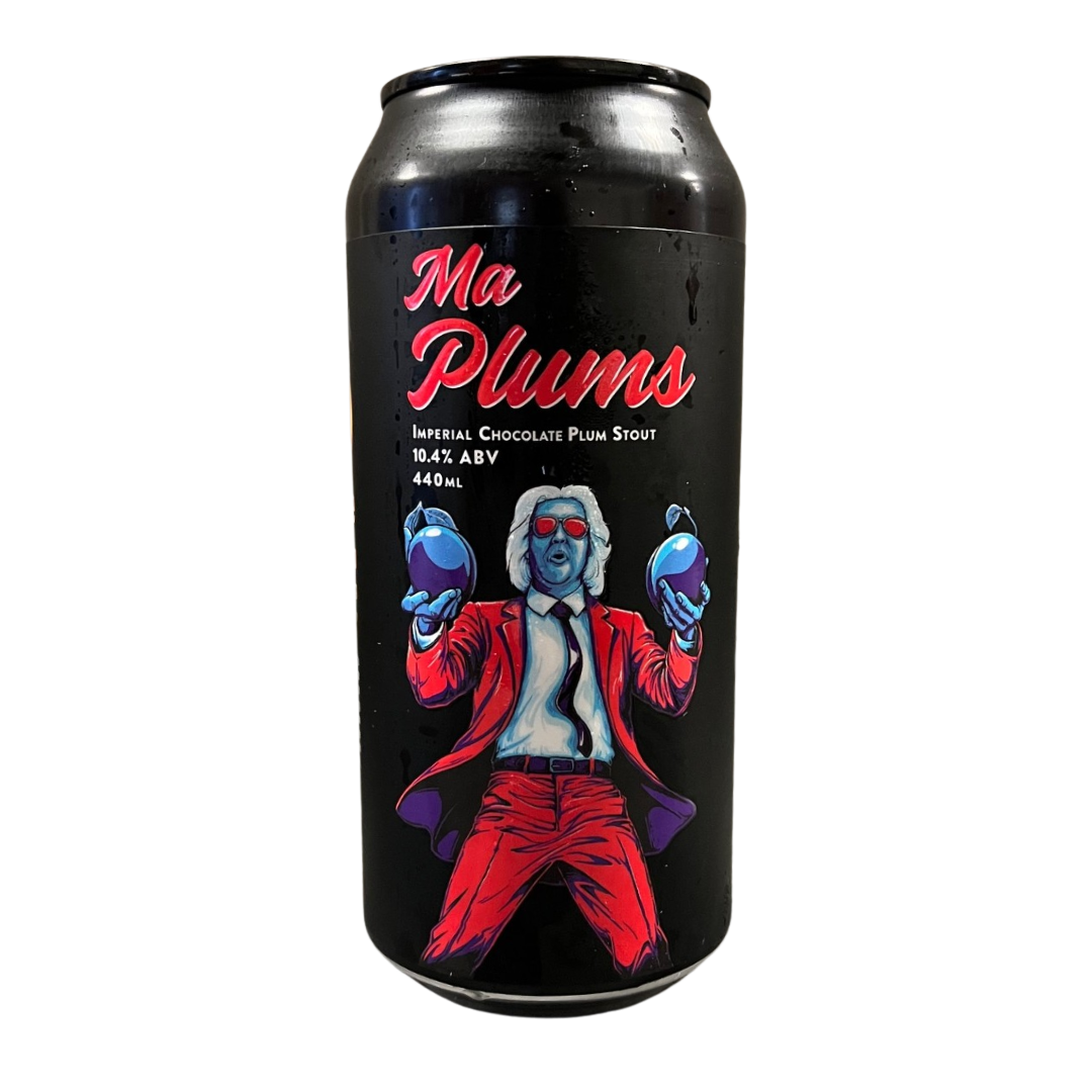 Double Vision Ma Plums Imperial Chocolate Plum Stout 440ml | Beer Cellar NZ
