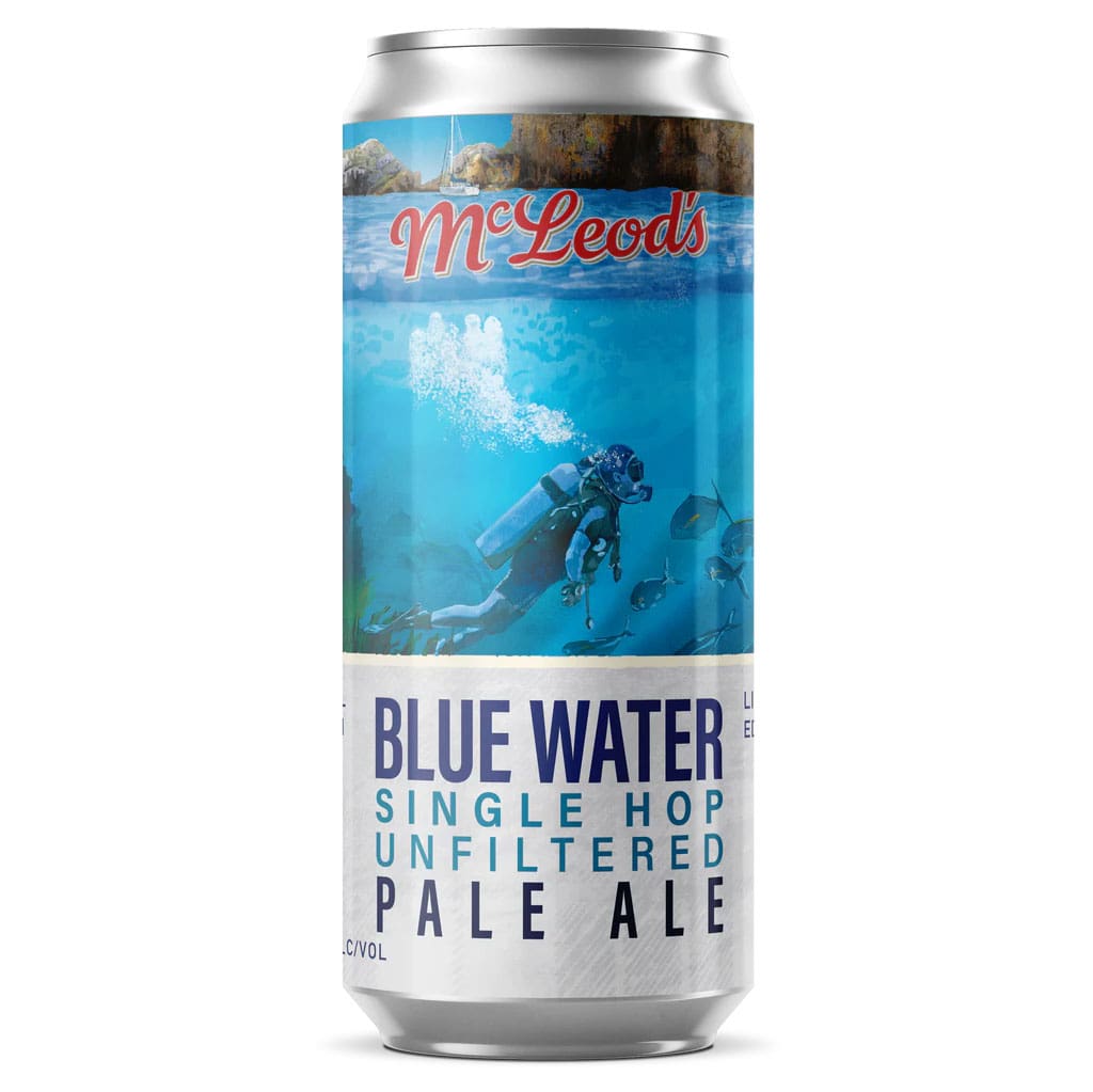 Mcleod's Blue Water Single Hop Unfiltered Pale Ale 440ml | Beer Cellar NZ