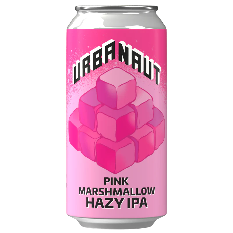 Urbanaut Pink Marshmallow Hazy IPA 440ml | Beer Cellar NZ