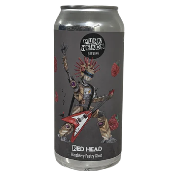 Punk Heads Red Head Raspberry Pastry Stout 440ml | Beer Cellar NZ