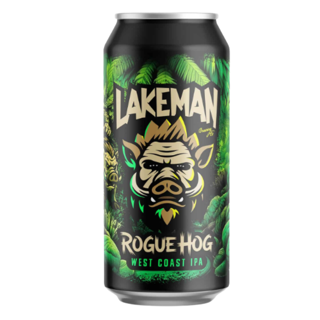 Lakeman Rogue Hog West Coast IPA 440ml | Beer Cellar NZ