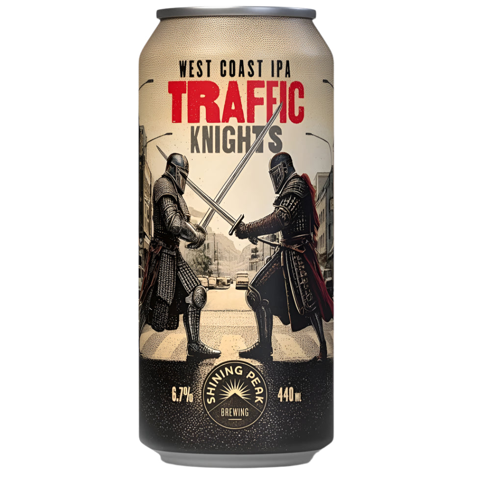 Shining Peak Traffic Knights West Coast IPA 440ml | Beer Cellar NZ