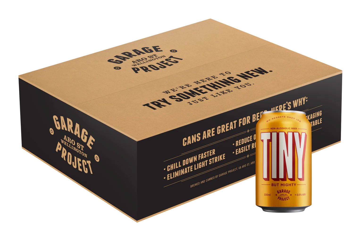 Garage Project Tiny Non Alcoholic Hazy IPA 24x330ml | Beer Cellar NZ