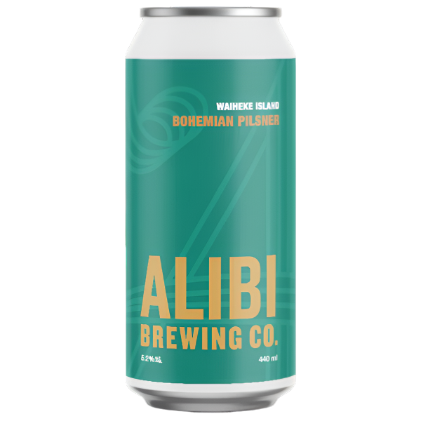 Alibi Brewing Bohemian Pilsner 440ml | Beer Cellar NZ