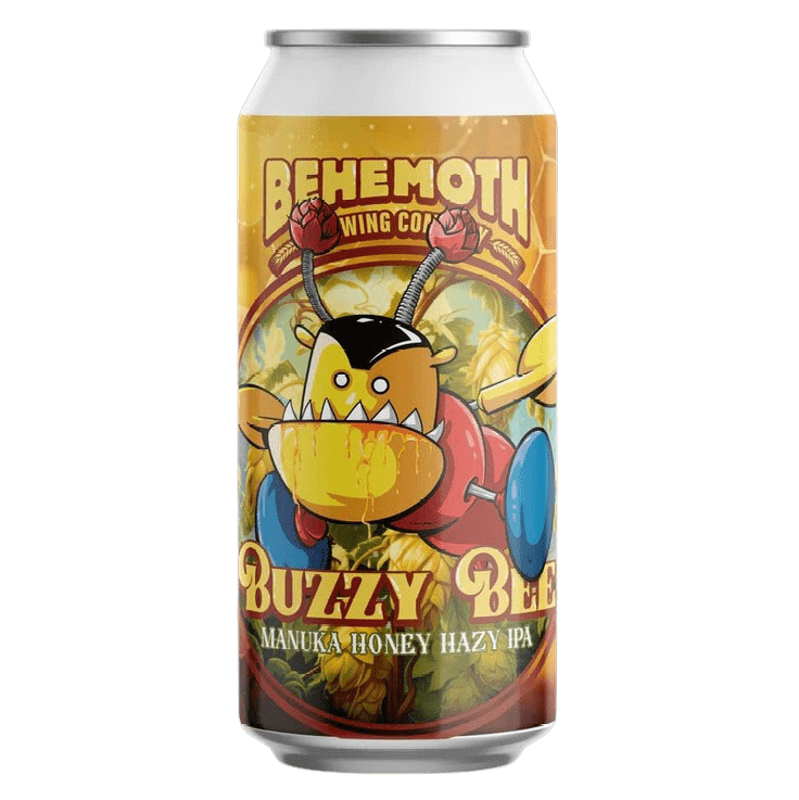 Behemoth Buzzy Bee Manuka Honey Hazy IPA 440ml | Beer Cellar NZ