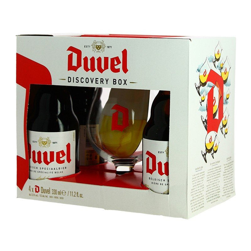 Duvel 4x330ml & Glass Giftset | Beer Cellar NZ
