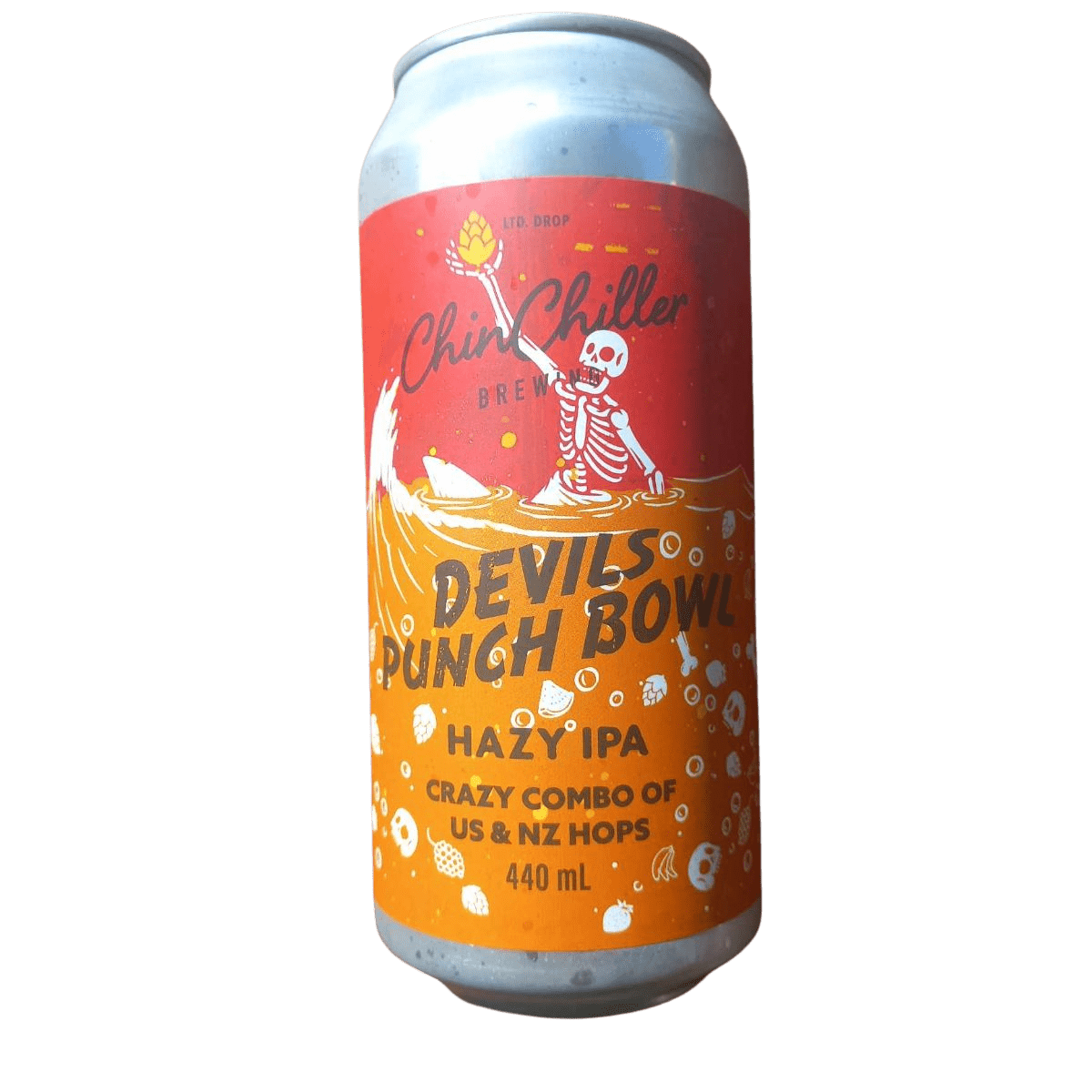 Chinchiller Devils Punch Bowl Hazy IPA 440ml | Beer Cellar NZ