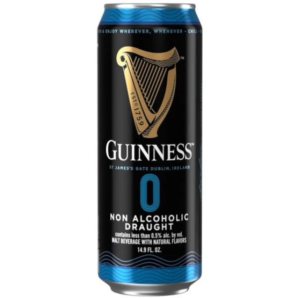 Guinness 0.0% Non Alcoholic Stout 440ml | Beer Cellar NZ