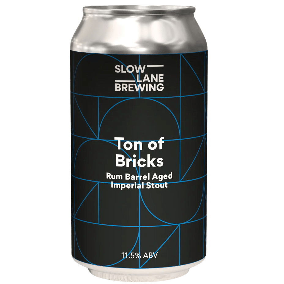 Slow Lane Brewing Ton Of Bricks Rum Barrel Aged Imperial Stout 375ml ...