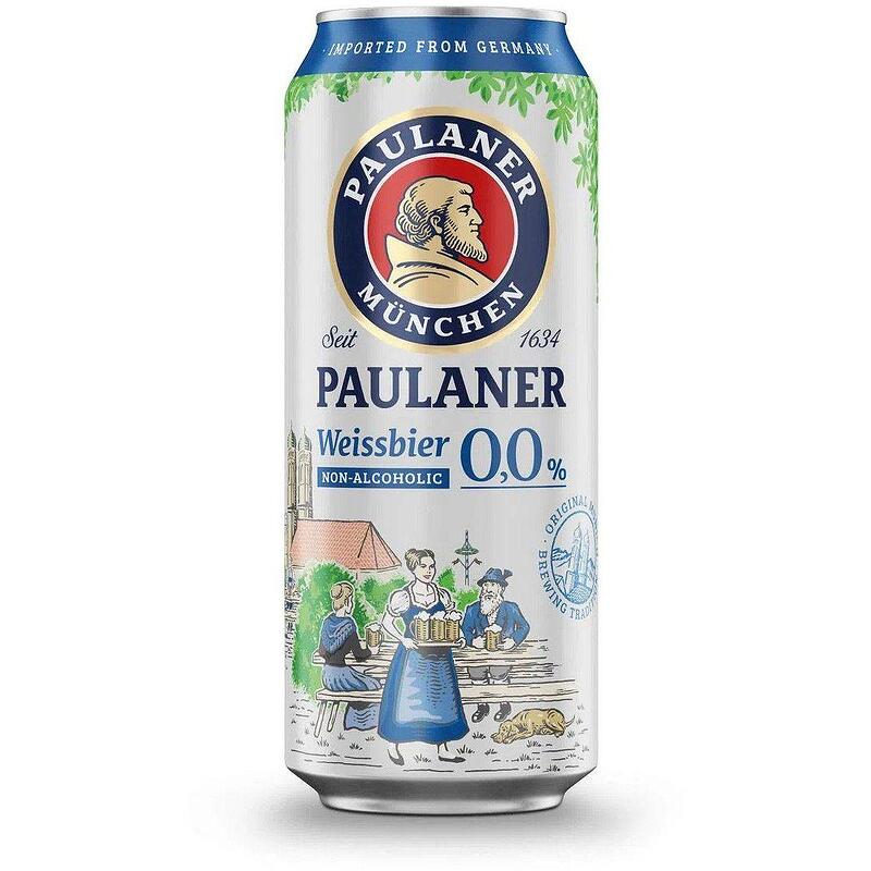 Paulaner Weissbier Non-Alcoholic 0.0% 500ml Can | Beer Cellar NZ