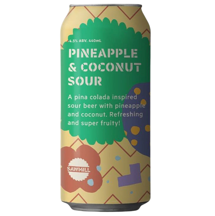 Sawmill Pineapple & Coconut Sour 440ml | Beer Cellar NZ